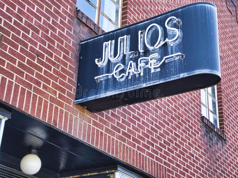 Vintage Cafe Neon Sign 2023 Stock Photo - Image of signboard ...