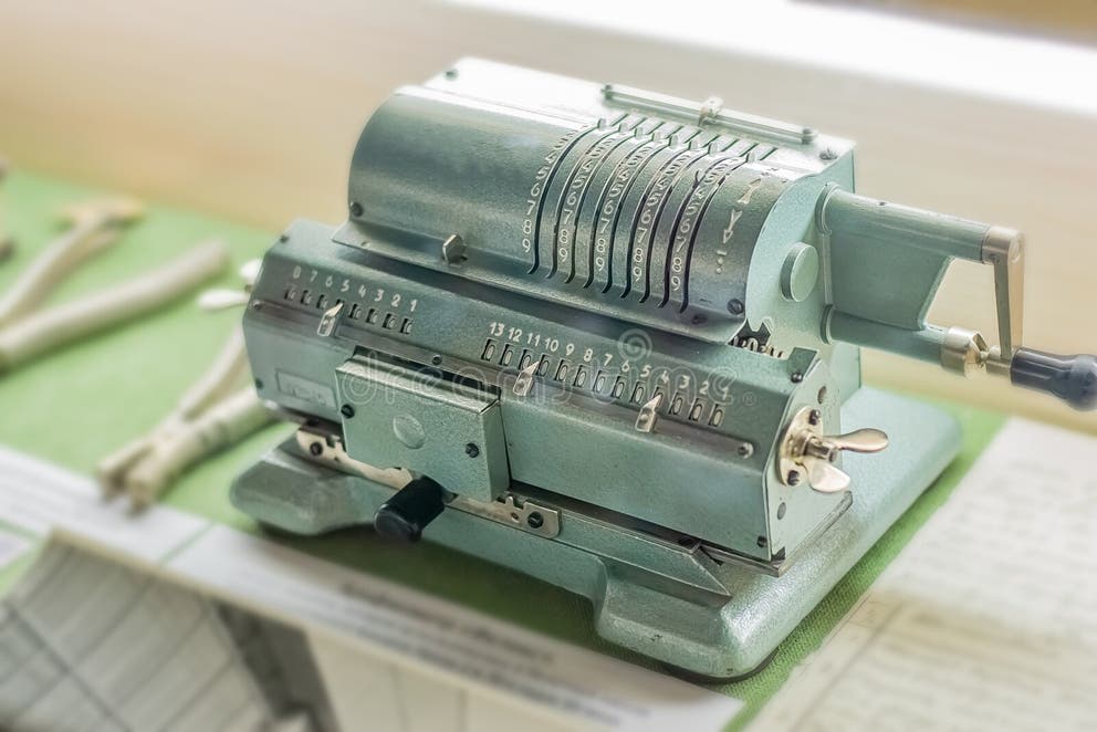 Vintage Calculator Old Calculating Stock Image - Image of antique ...