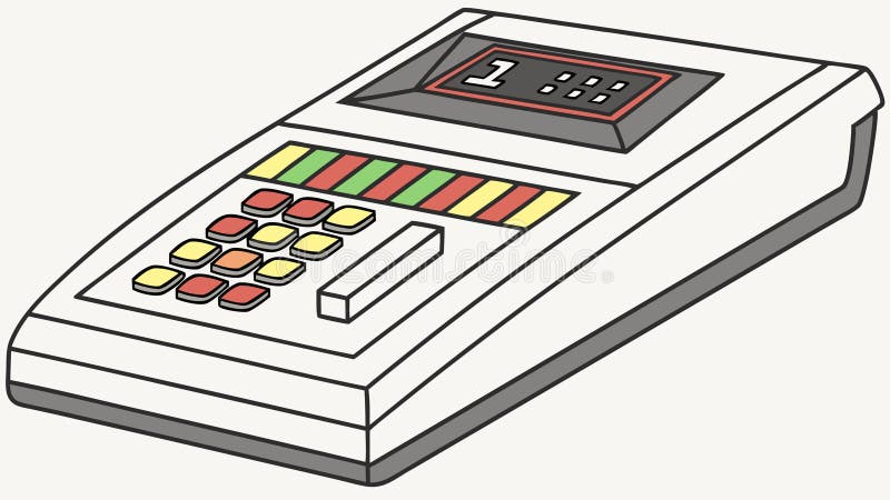 Vintage Calculator, Symbolizing Early Computing and Numerical Tasks ...