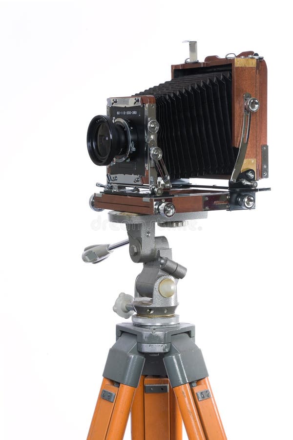 Vintage Large Format Photo Camera Stock Image - Image of format, large ...