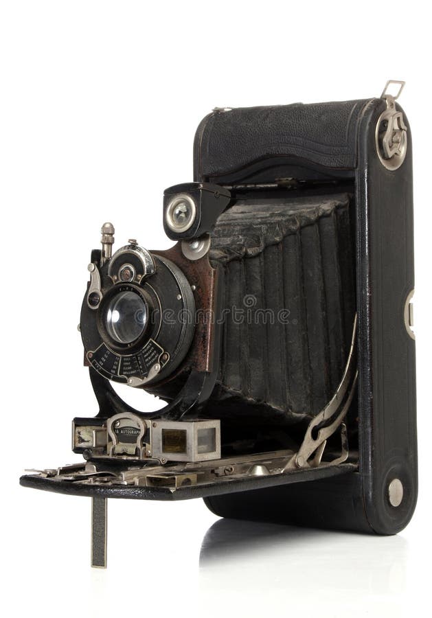 Vintage Camera with Flash stock image. Image of memories - 3965501
