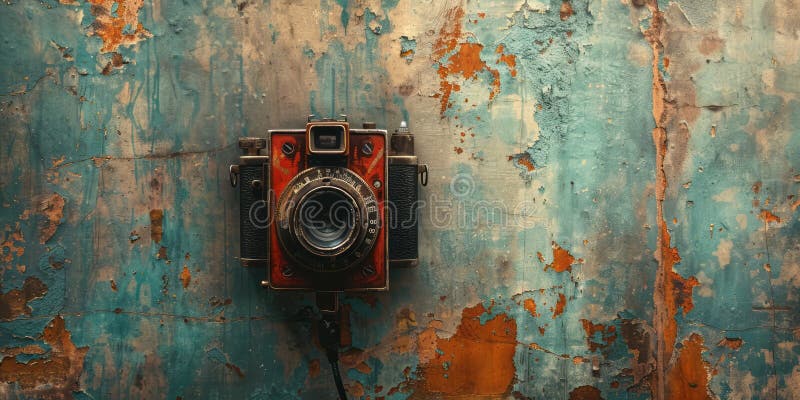 Rusty Vintage Camera Weathered Metal Wall Stock Photos - Free & Royalty ...