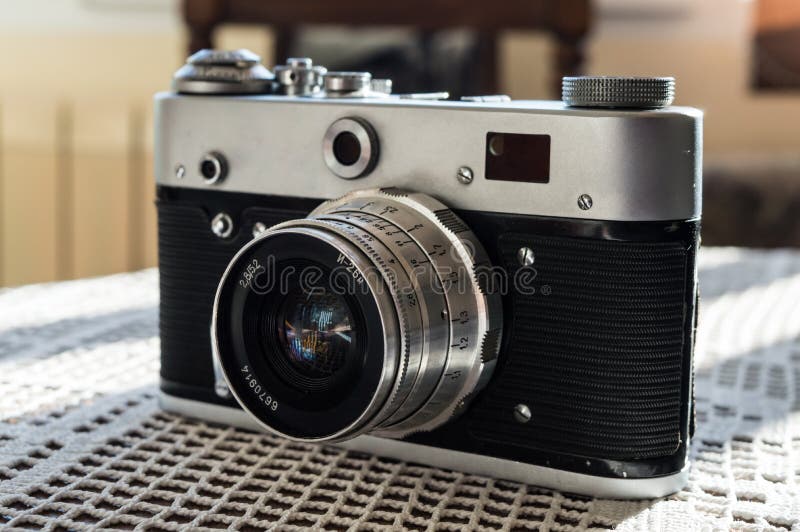 Vintage camera stock photo. Image of dial, film, camera - 49303776