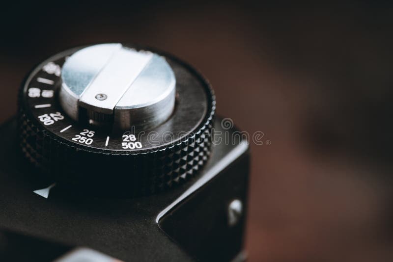 Vintage Camera on the Dark Rustic Background Stock Image - Image of ...