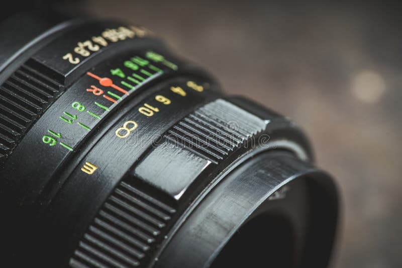 Vintage Camera on the Dark Rustic Background Stock Photo - Image of ...