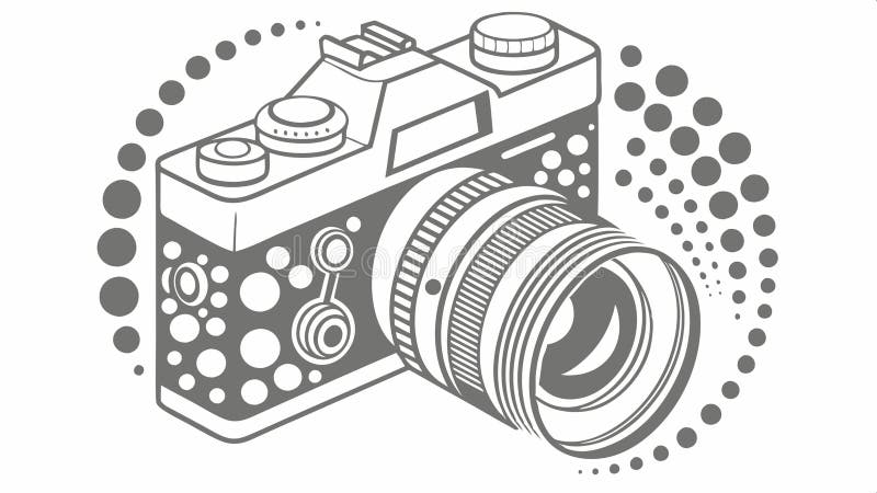 Vintage Camera Design Element for Photography and Retro Themes Vector ...