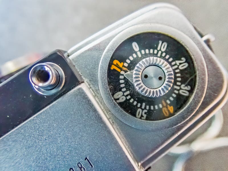 Vintage Camera Film Frame Counter and Shutter Button Stock Image ...
