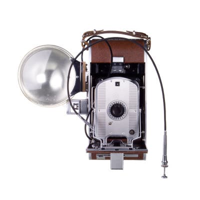 Vintage Camera with Flash stock image. Image of nostalgic - 3965423