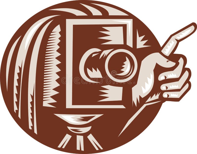 Hand Pointing Camera Stock Illustrations – 451 Hand Pointing Camera ...