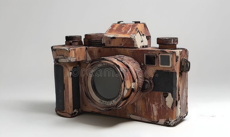 Rusty Vintage Camera stock illustration. Illustration of broken - 376278701