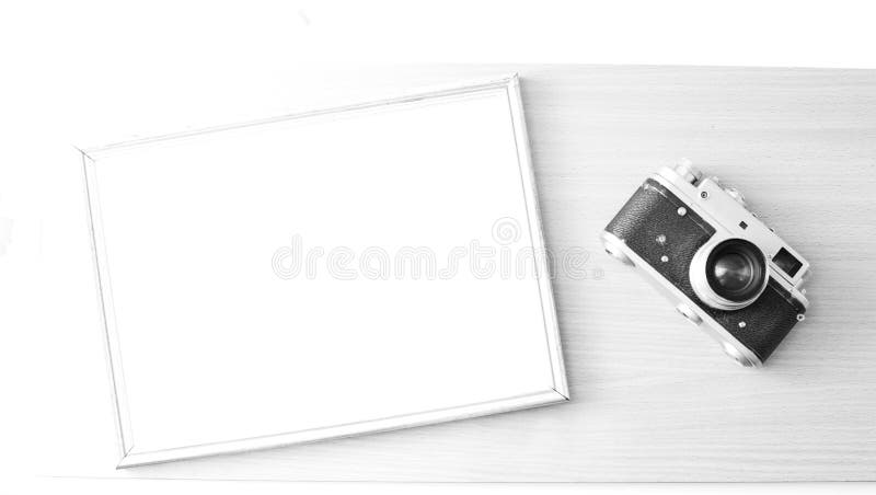 Vintage Camera and Photo Frame Stock Photo - Image of classic, memory ...