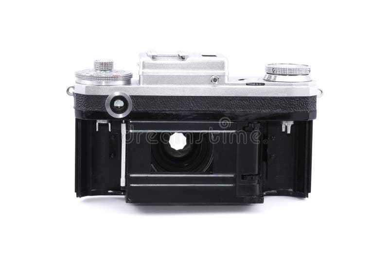 Vintage Camera Ready for Film Loading Stock Image - Image of beautiful ...