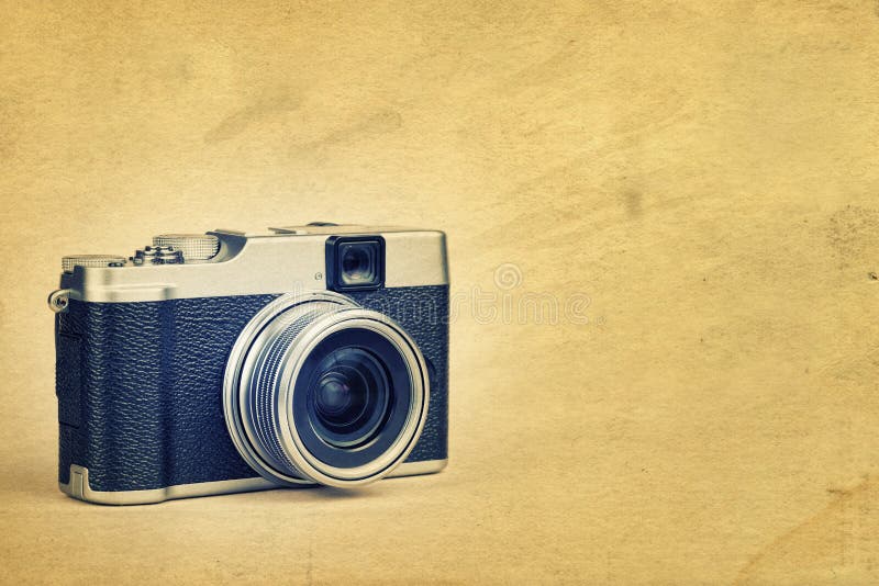 Classic Camera on a Grunge Background Stock Image - Image of film ...