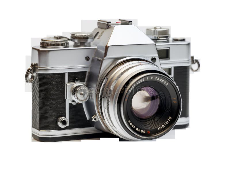 Vintage Camera on Transparent Background Stock Image - Illustration of ...