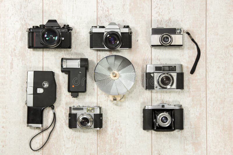 Vintage with flash stock image. Image of preflector, camera - 28847605