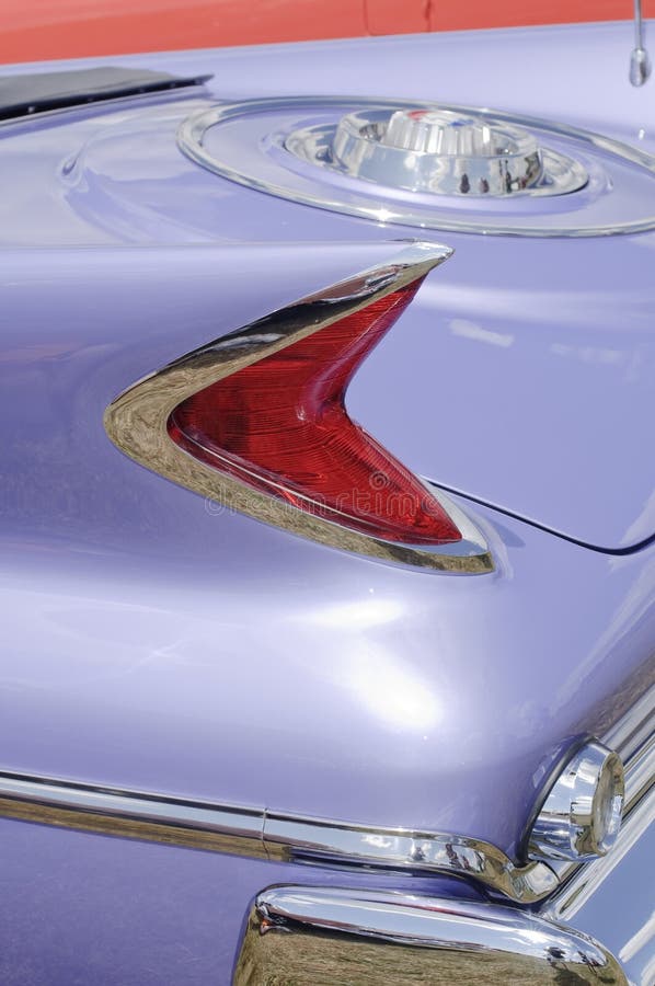 Classic Retro 50 S Chrome Car Tail Fin Stock Image - Image of culture ...