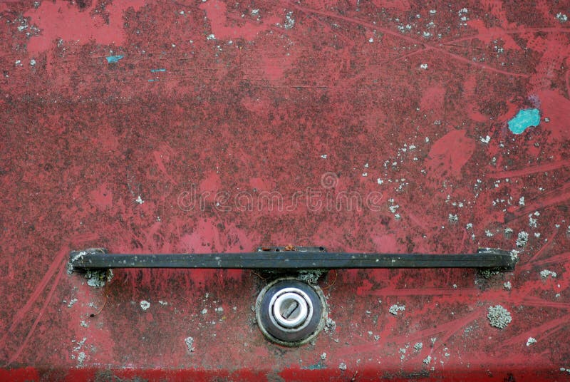 Vintage Car Back Door Handle Stock Photo - Image of opening, chrome ...