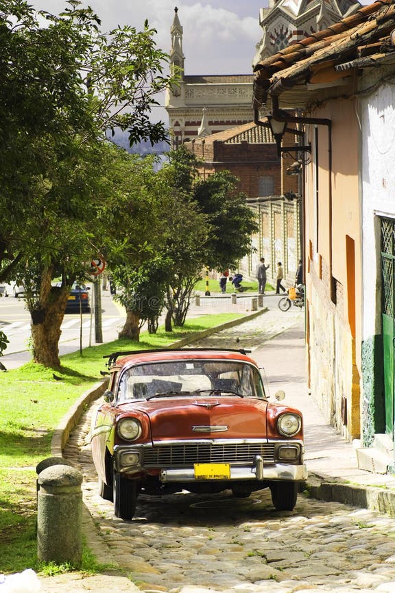 Vintage Car Bogota stock image. Image of dent, classic - 3601359