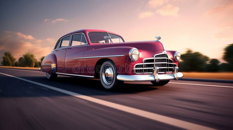 Vintage Car in a Childrens Book a Fun and Educational Read Stock ...