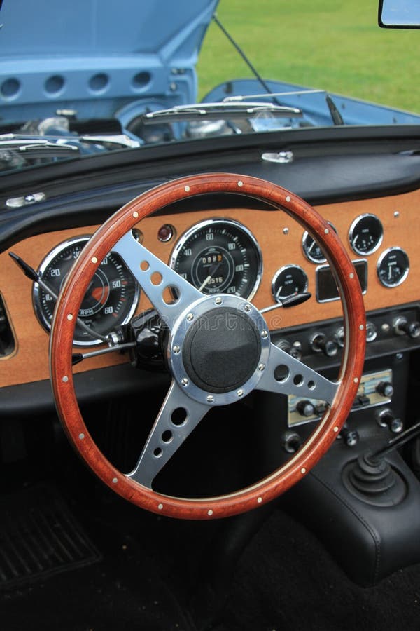 Vintage car dashboard stock image. Image of steel, interior - 83065101
