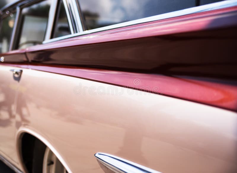 Classic Retro 50 S Chrome Car Tail Fin Stock Image - Image of culture ...