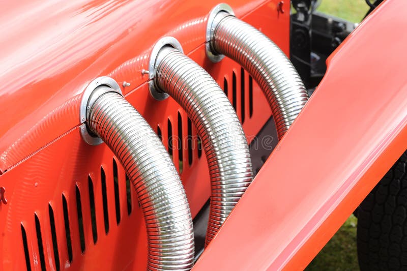 Vintage Car Engine stock image. Image of engineered, pipe - 9200091