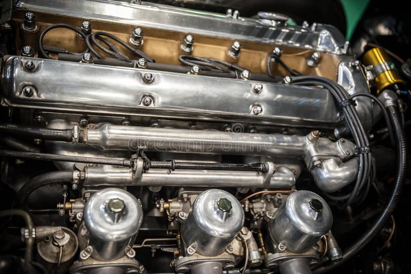 Vintage car engine stock image. Image of motor, pump - 67078819