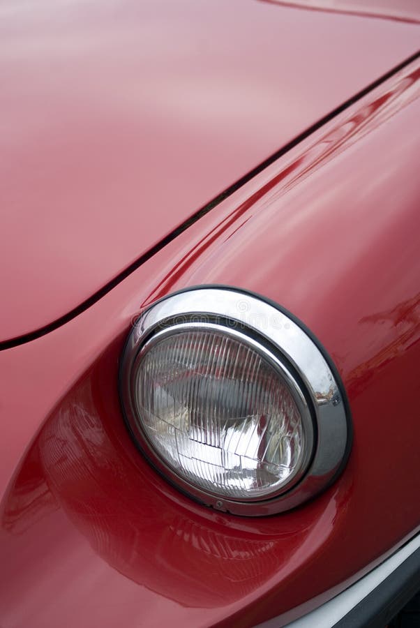 Vintage car headlight stock photo. Image of classic, alfa - 76237170