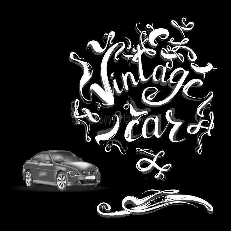 Vintage Car Lettering Vectors Stock Illustrations – 11 Vintage Car ...
