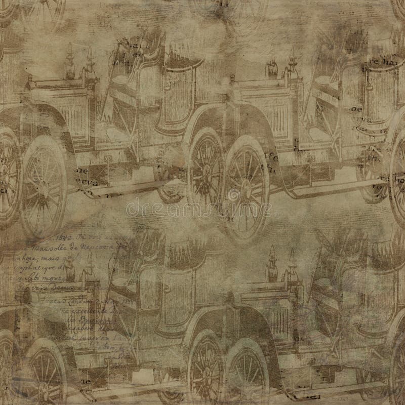 Vintage car paper stock illustration. Illustration of retro - 48038895