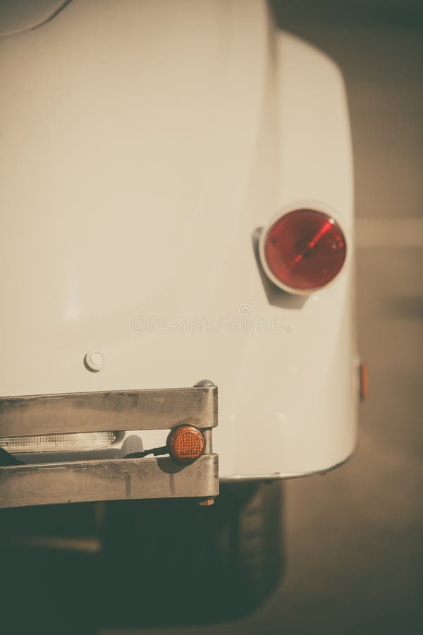 Vintage car rear bumper stock photo. Image of shiny, detail - 88817724