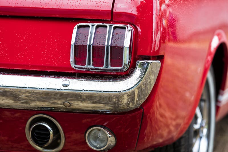 Vintage car, rear view stock image. Image of retro, chevy - 58136283