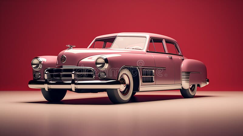 Vintage Car at Rest Nostalgic Charm Stock Illustration - Illustration ...