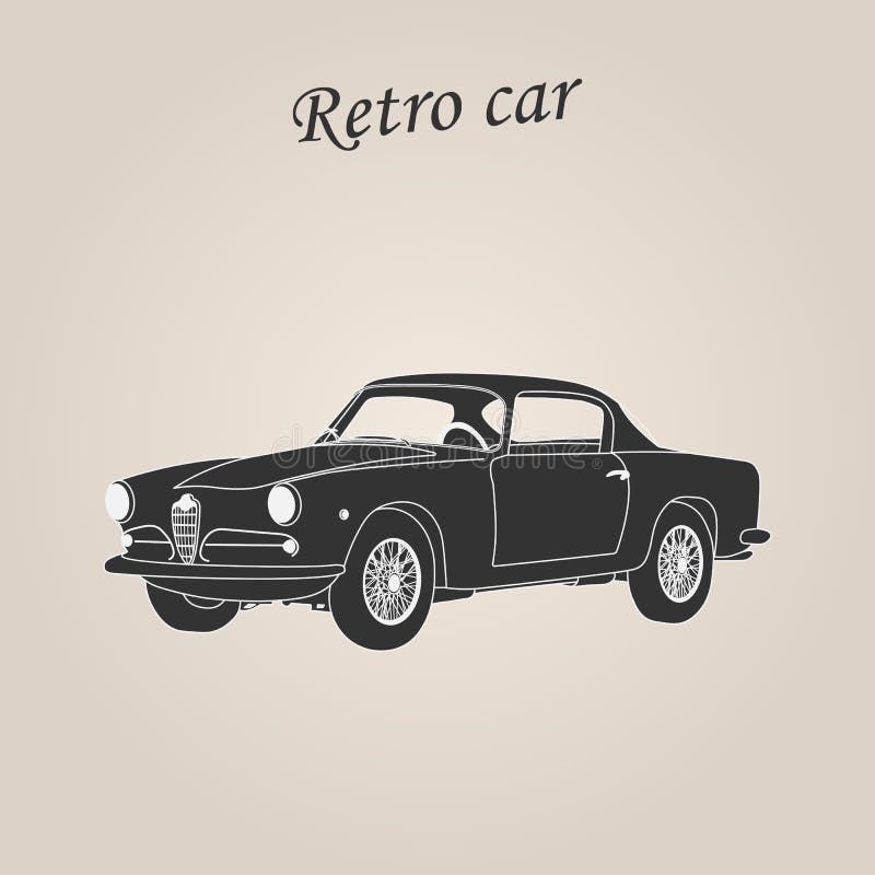 Vintage Car. Retro Car. Classic Car. Vector Stock Illustration ...