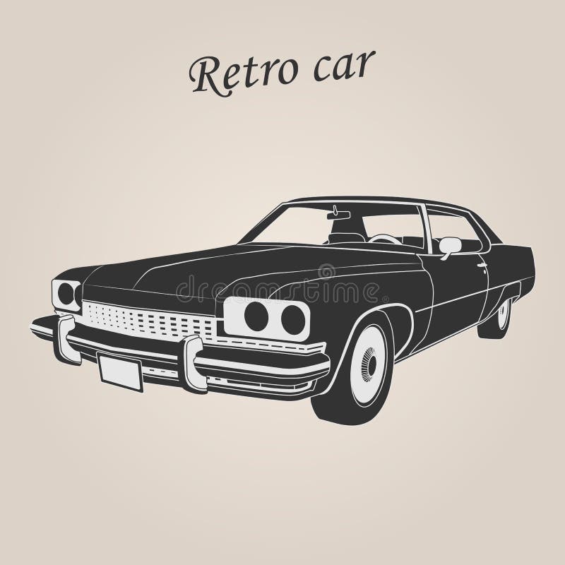 Vintage Car. Retro Car. Classic Car. Vector Stock Illustration ...