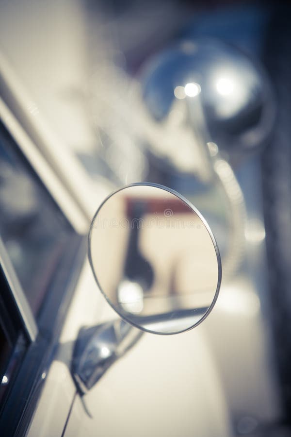 Vintage car side mirror stock photo. Image of automobile - 88986998