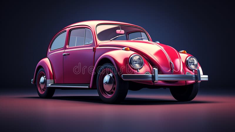 Vintage Car Snapshot Iconic Ride Stock Illustration - Illustration of ...