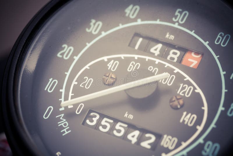 Vintage car speedometer stock photo. Image of vintage - 67456662