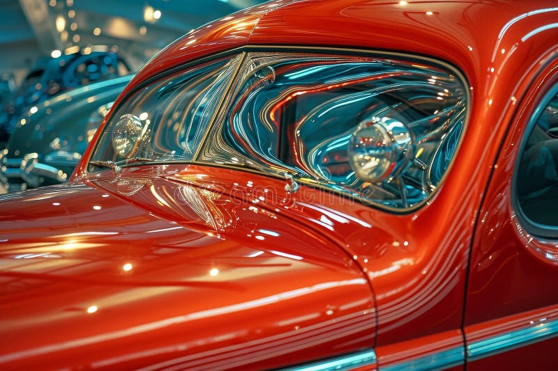 Vintage Car Window Reflections Stock Illustration - Illustration of ...