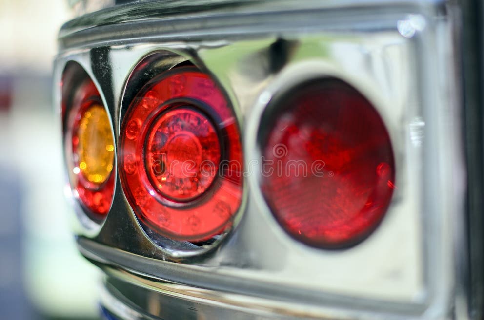 Vintage Caravan Tail Lights Stock Image - Image of 19401980, 1960s ...