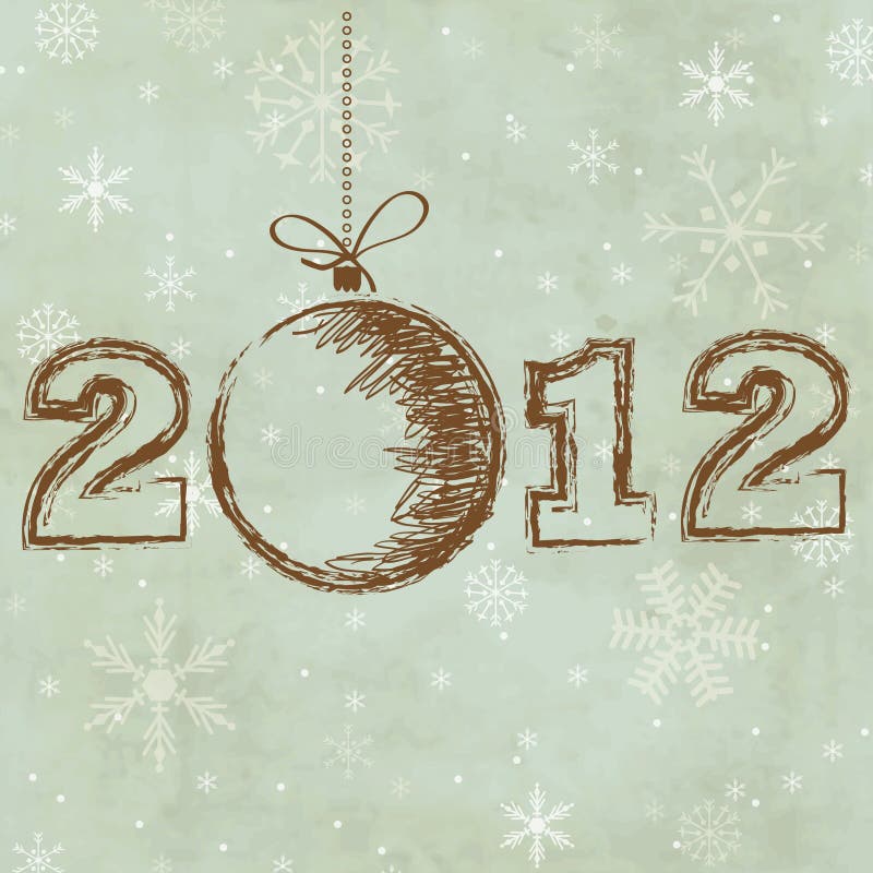 Happy new year 2012 stock vector. Illustration of creative - 21698025
