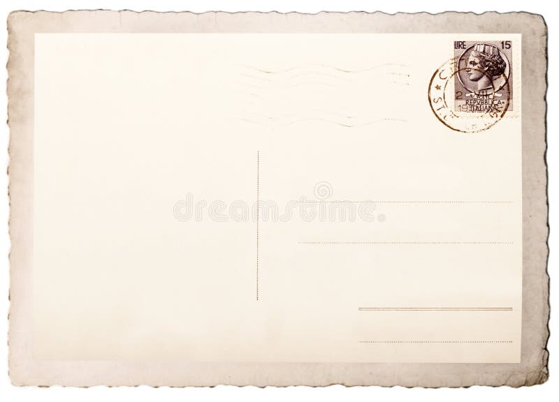 Vintage Card with Blank Space To Write Editorial Photography - Image of ...