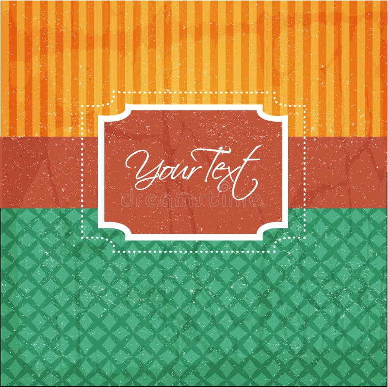 Vintage card design stock vector. Illustration of celebration - 29447412