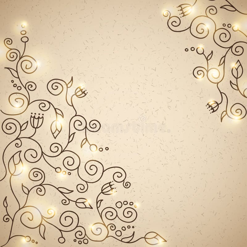 Vintage Card, Vector Eps 10 Stock Vector - Illustration of brown ...