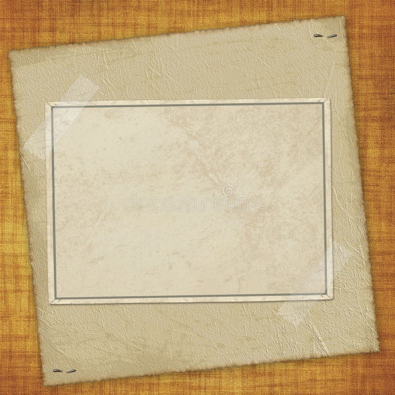 Vintage Card from Old Paper Stock Illustration - Illustration of album ...