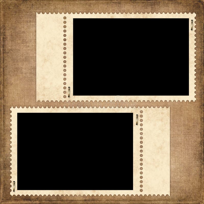 Vintage Card from Old Paper Stock Illustration - Illustration of album ...