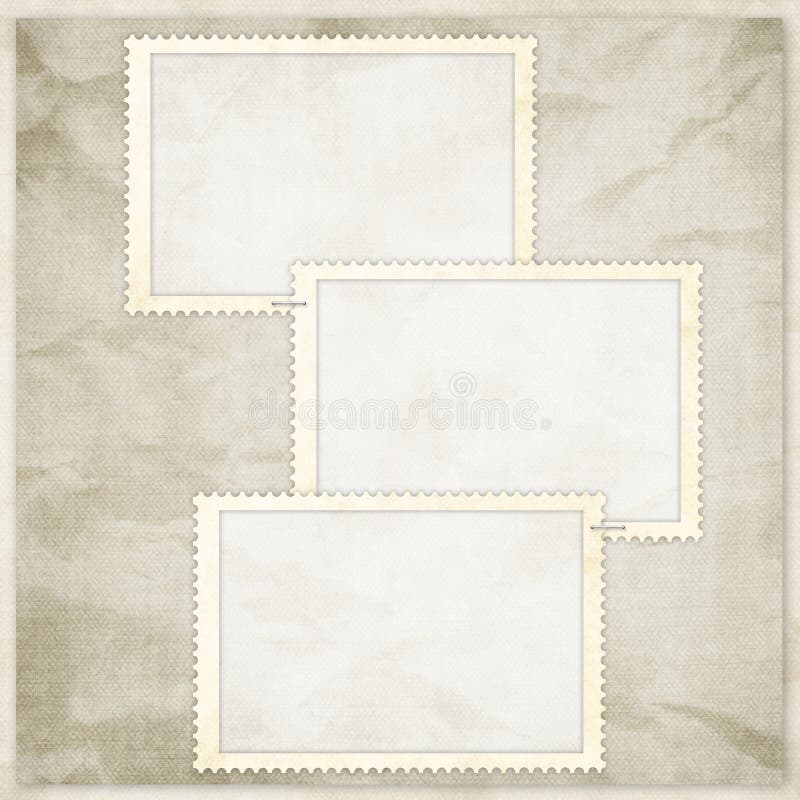 Vintage Card from Old Paper Stock Illustration - Illustration of ...