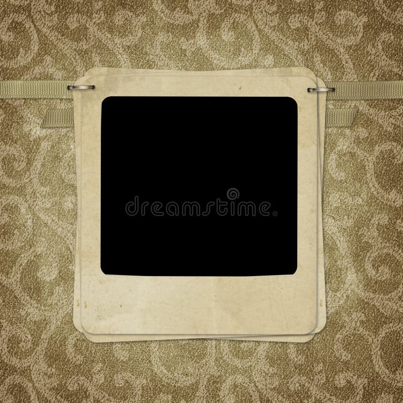 Vintage Card from Old Paper Stock Illustration - Illustration of ...