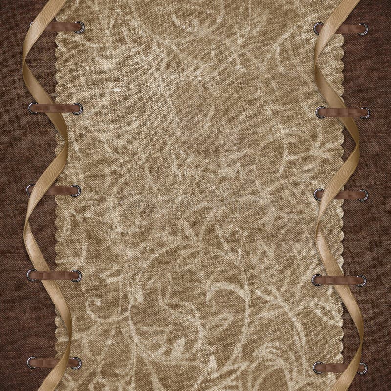 Vintage Card from Old Paper Stock Illustration - Illustration of ...