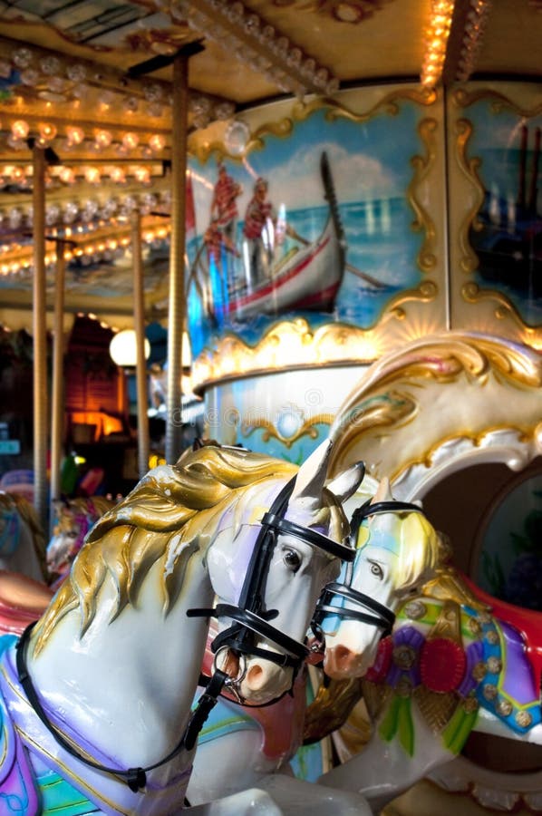 Vintage carousel stock image. Image of amusement, play - 27332081